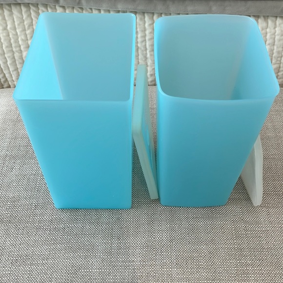 Tupperware | Kitchen | Vintage Tupperware Canister Set Sheer Blue With ...